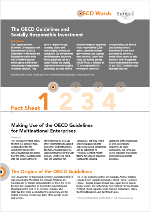 OECD Watch Fact Sheet 1: Making Use of the OECD Guidelines for ...
