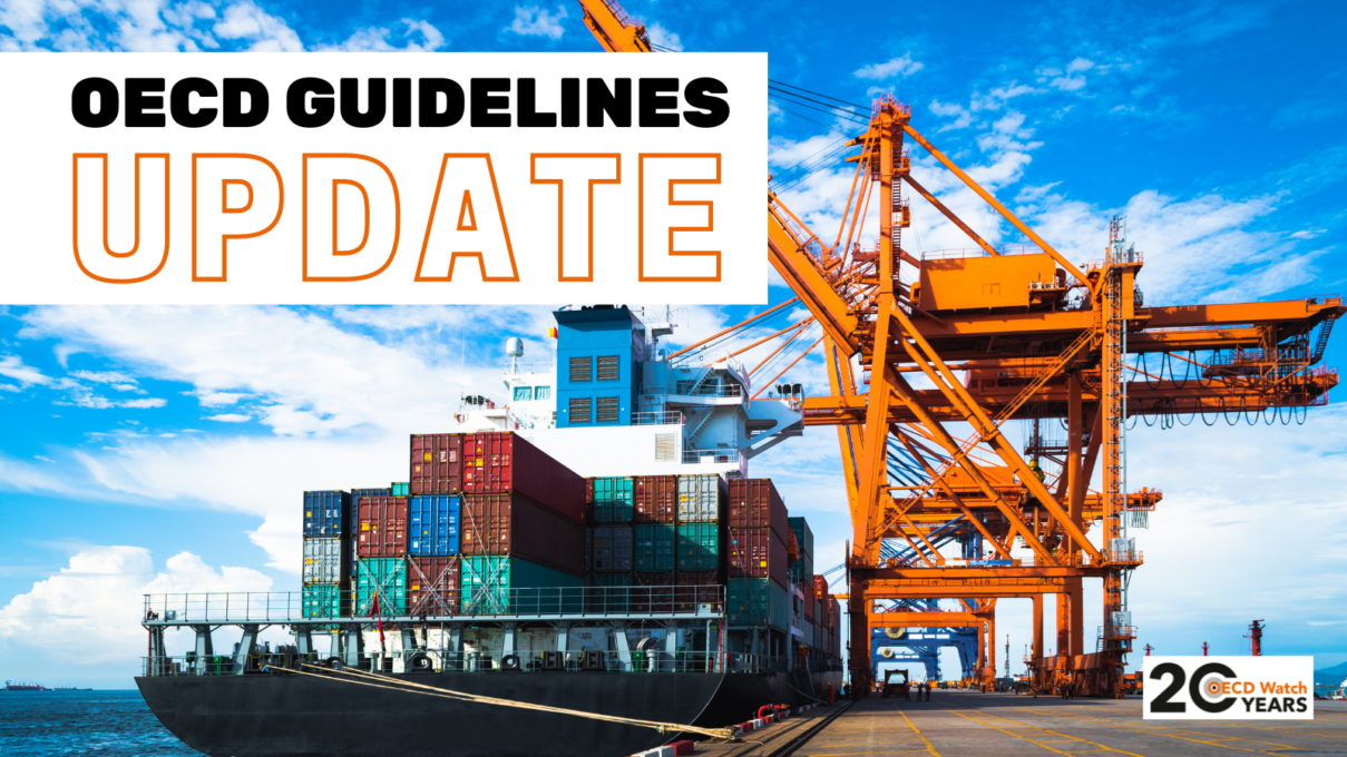 Updated OECD Guidelines reconfirm downstream application of due ...