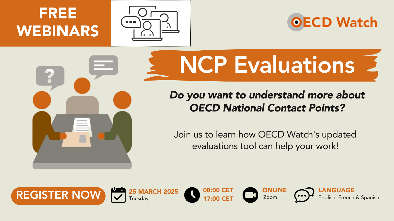 OECD Watch webinars: NCP Evaluations - OECD Watch